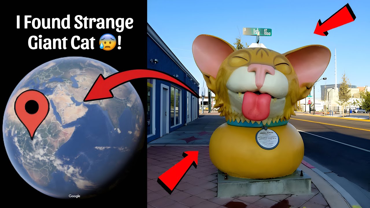 🐱I Found Strange Giant Cat in Real On Google Earth and Google Maps 🤯 ...