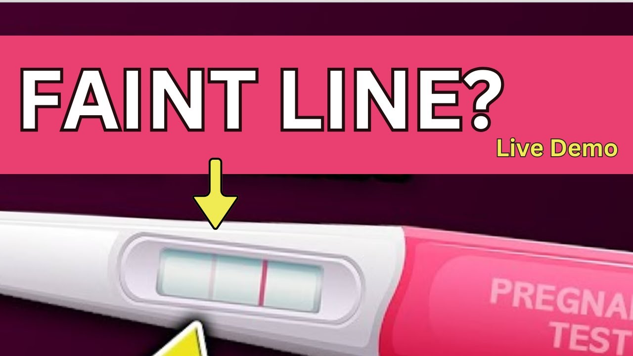 Faint line Real Pregnancy Test | Live demo - YouTube