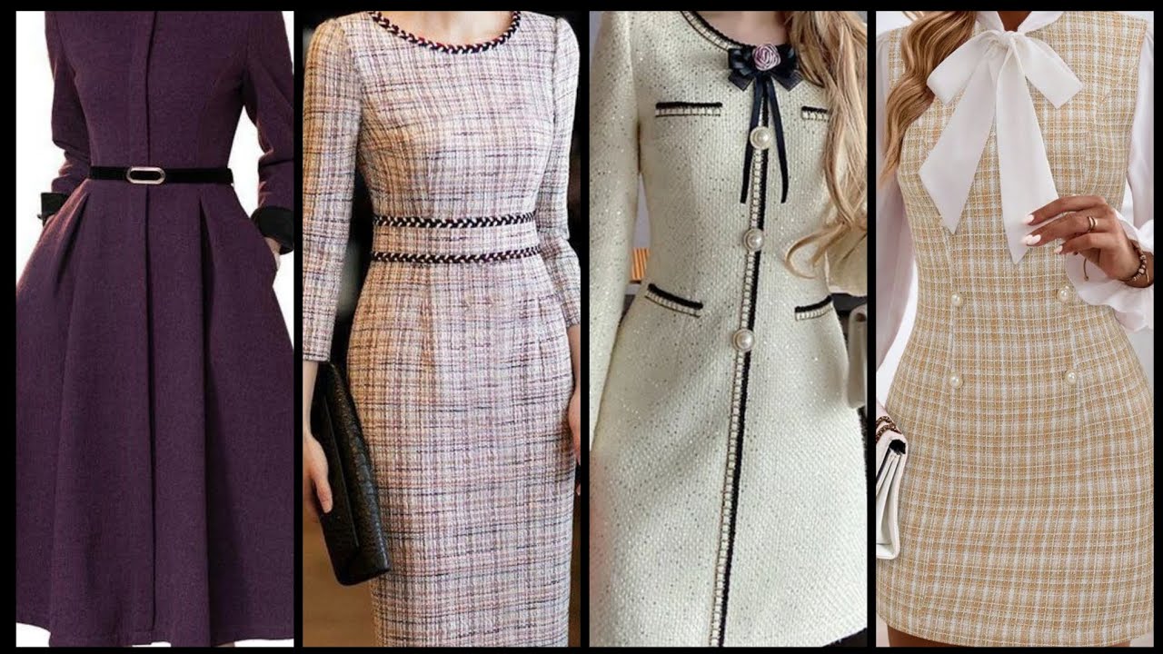 Decent marvelous amazing office skater frocks outfits dresses design ...