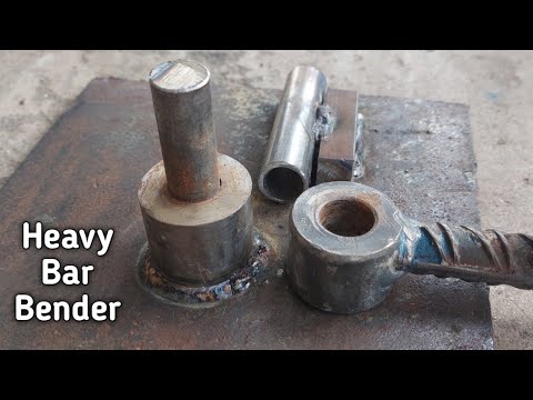 Learn How To Make Heavy Bar Bender | Useful Ideas For Bending Round ...