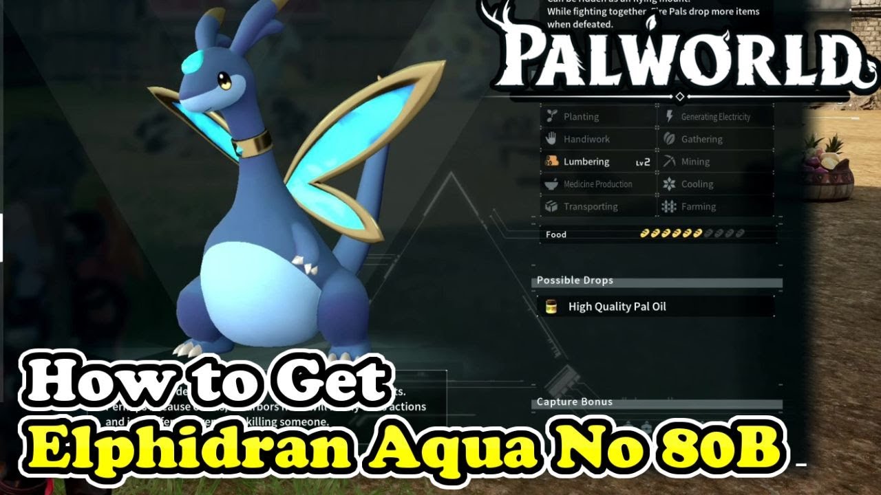 Palworld How to Get Elphidran Aqua (Palworld No 80B) - YouTube