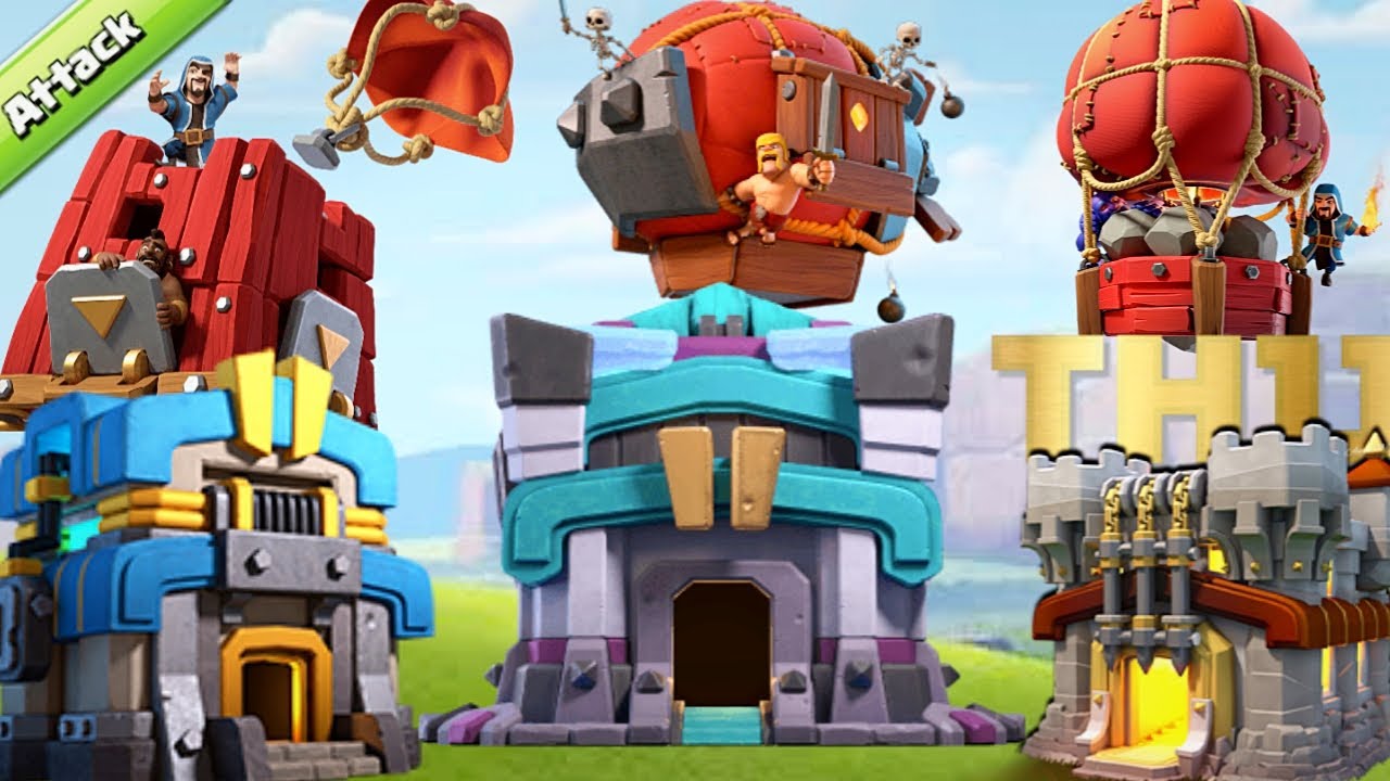 Town Hall 13 War Attacks | The Best Th13 Battle Blimp Attacks | Town Hall 11 | Town Hall 12 ...