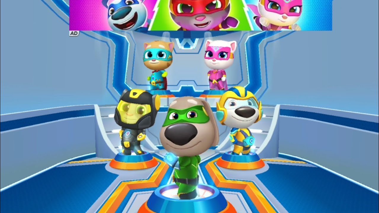 Ben Playing - Talking Tom Hero Dash Gameplay - YouTube