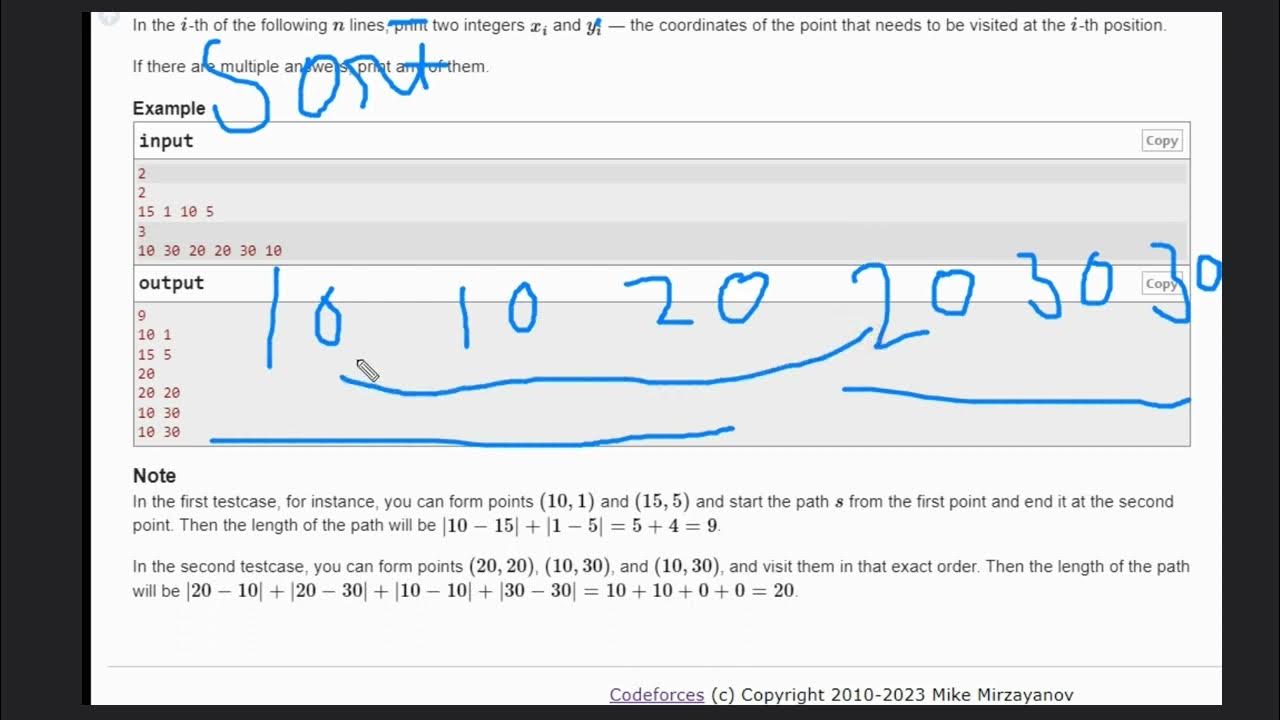 B. Points and Minimum Distance | Codeforces Round 157 (Div. 2) | Full solution - YouTube