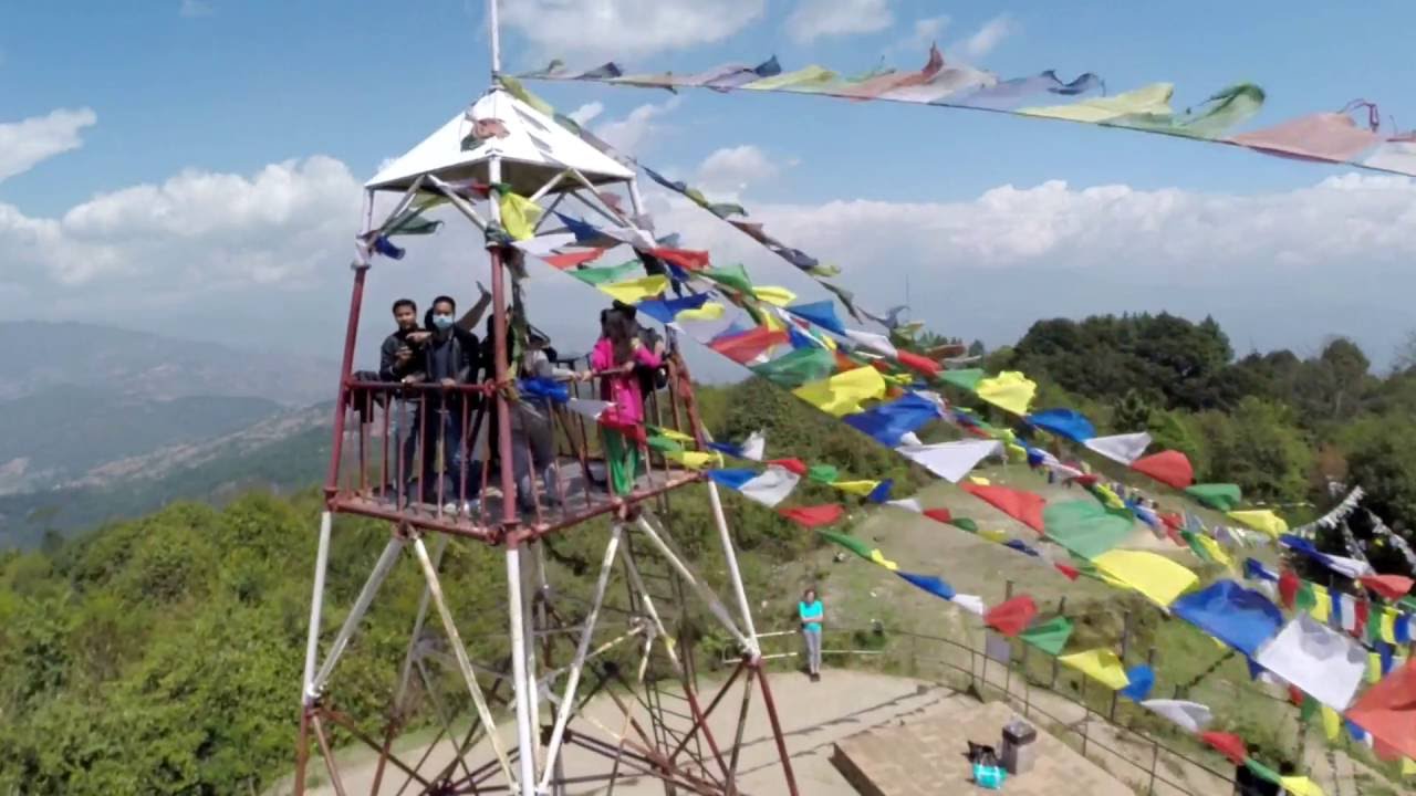 Nagarkot View Tower drone footage - Nepal - YouTube