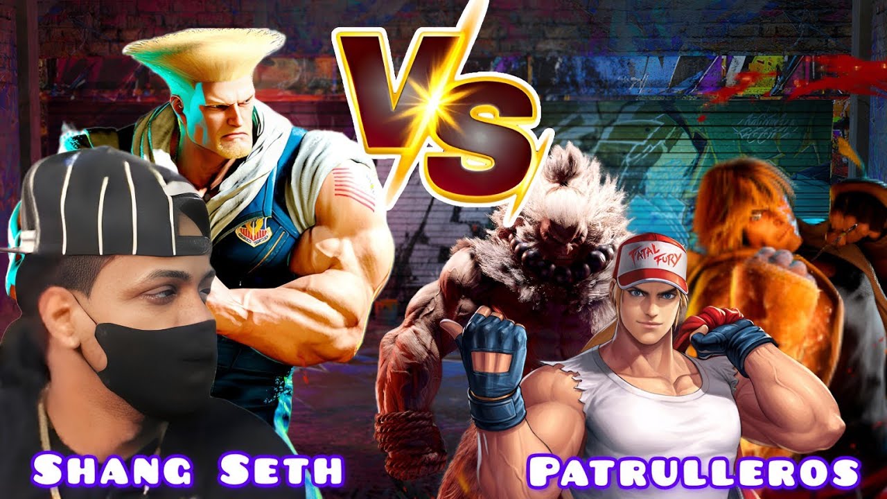 SF6 Shang Seth ( Guile ) VS Patrulleros ( Terry, Akuma, Ken ) High ...
