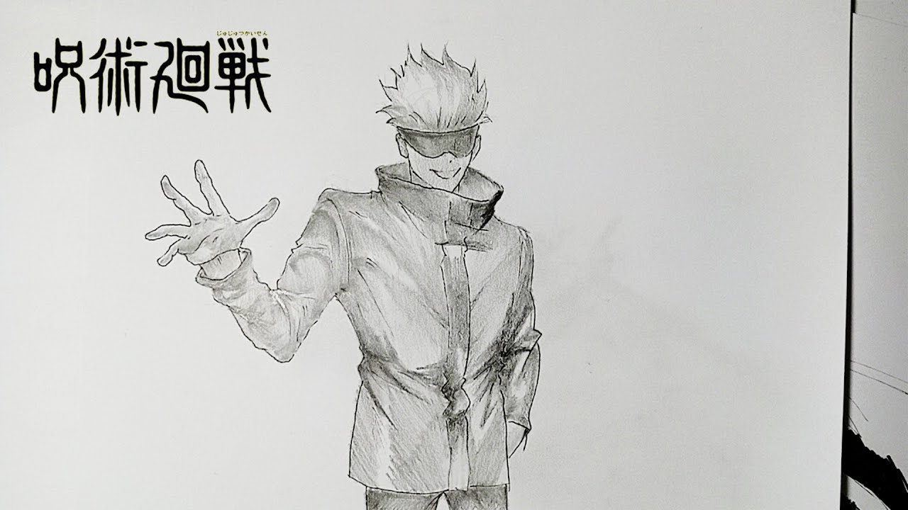 How to draw Gojo Satoru Full Body | Easy Step by Step - YouTube