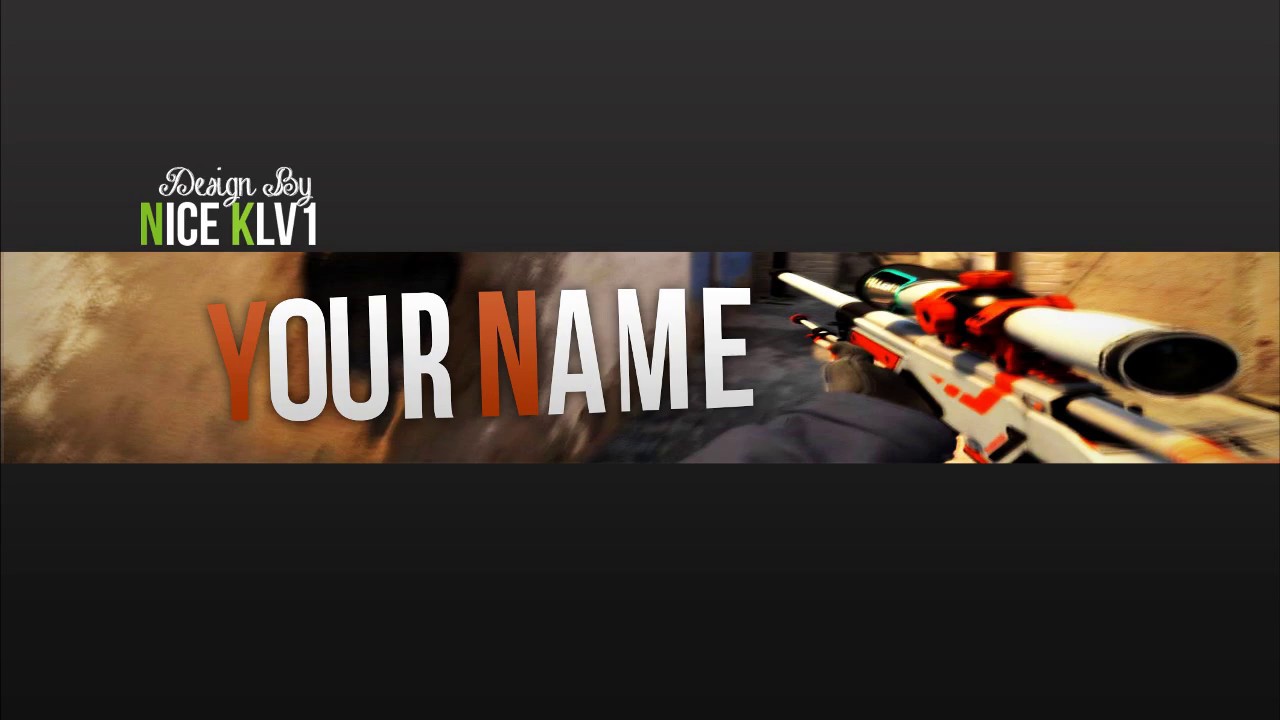 SPEED ART #5 - Banner Gamer Free ( CS:GO AWP Asiimov ) - PhotoShop ...