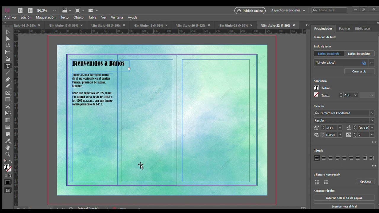 Como realizar un folleto en Adobe Indesign - YouTube