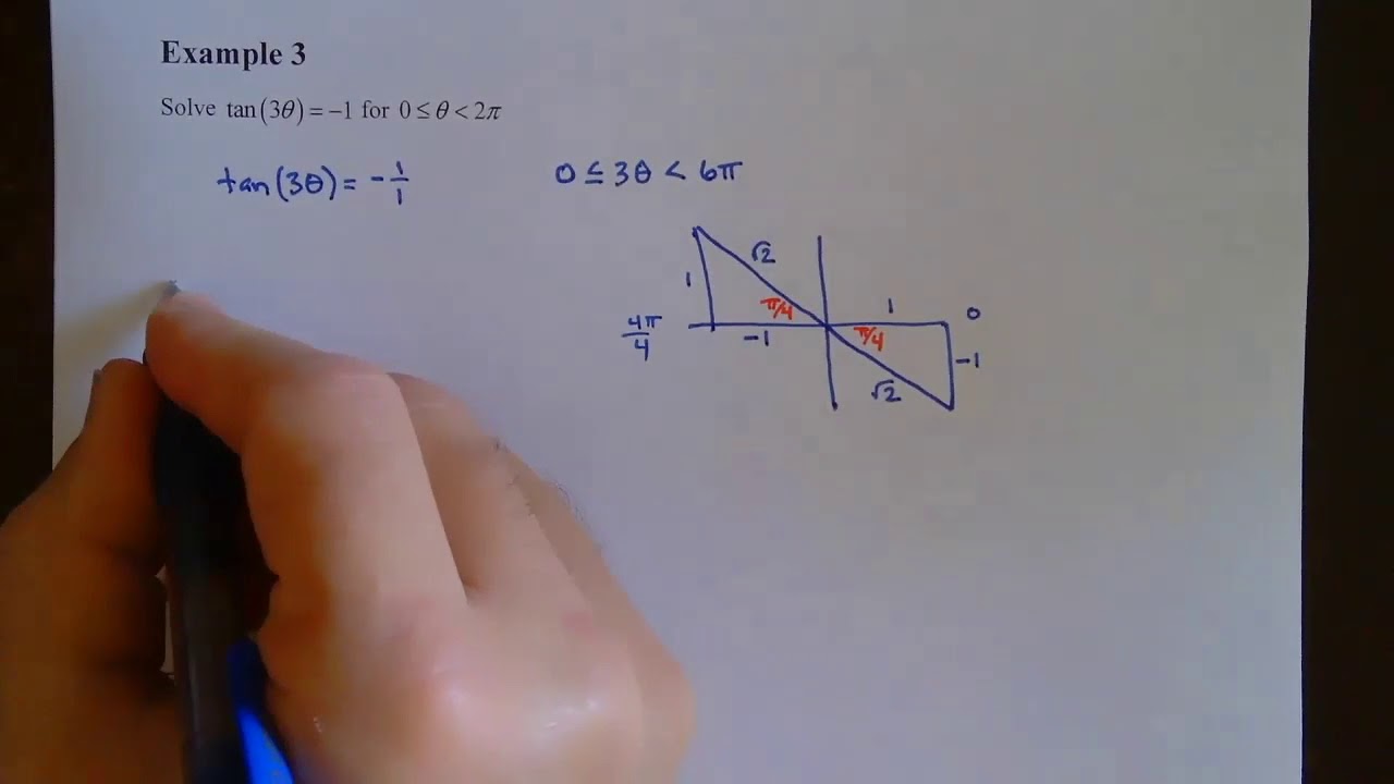 Equations Involving Multiple Angles - YouTube