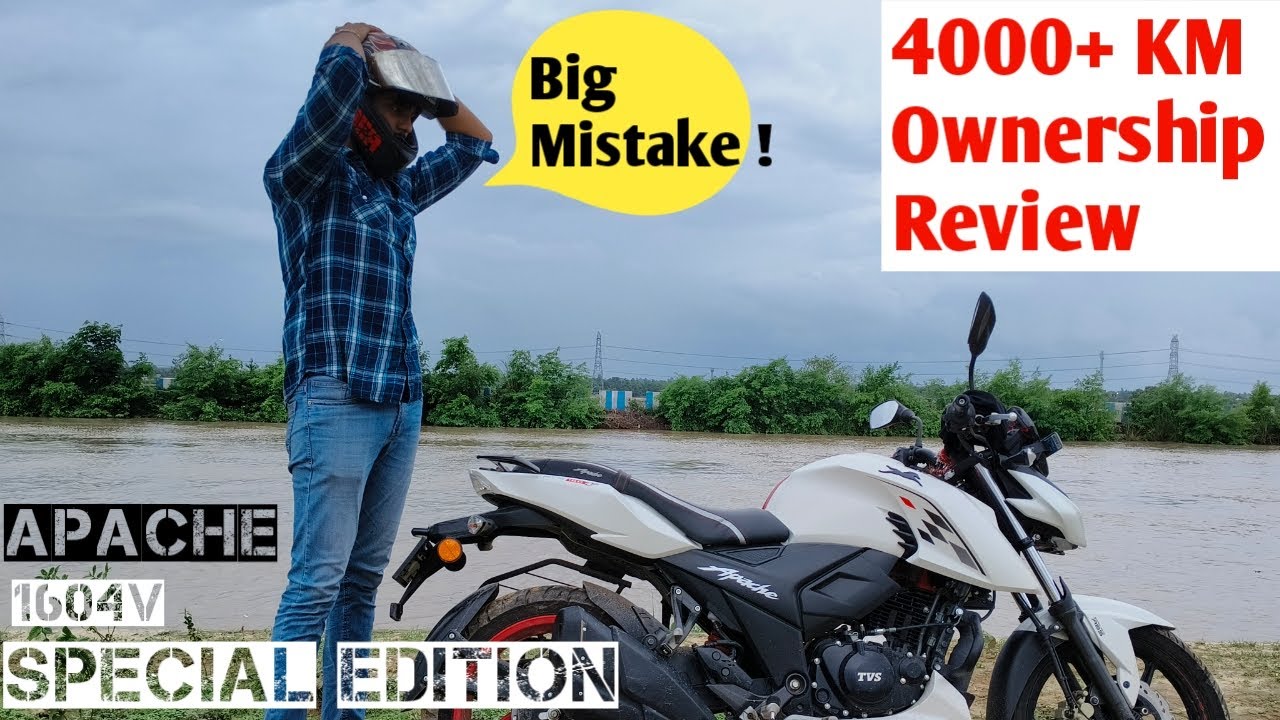 TVS Apache RTR 1604v Special Edition || 4000+ KM Ownership Review - YouTube