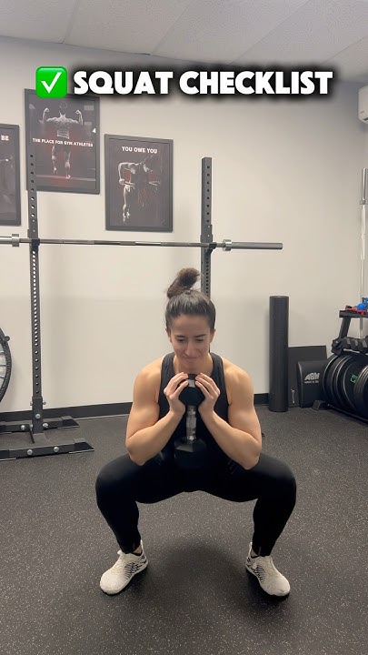 Squat Checklist for Gymnasts - YouTube