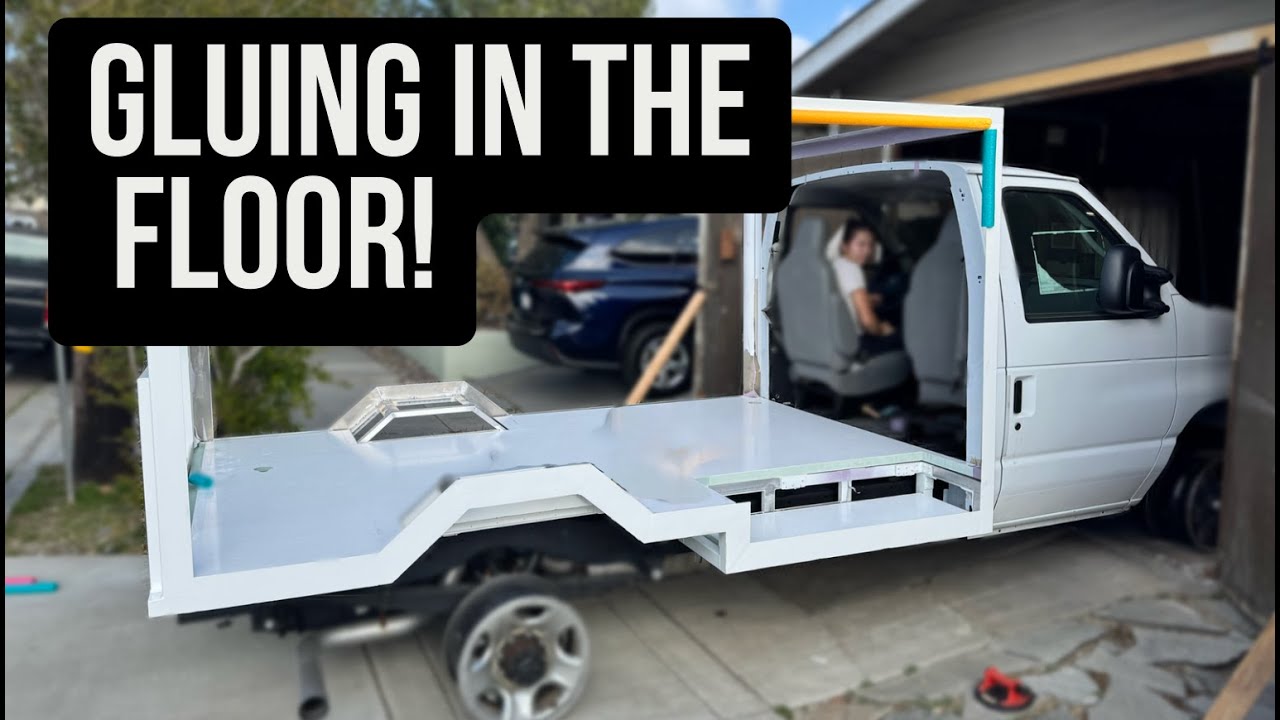 Finally Attaching Our Floor | DIY E350 4X4 Expedition Camper Build: EP5 ...
