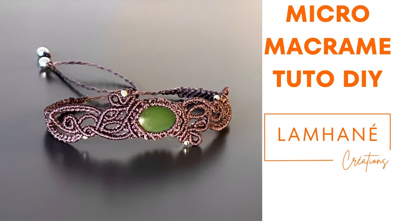 Tuto Micro-Macramé DIY : Bracelet "Mathilde" - YouTube