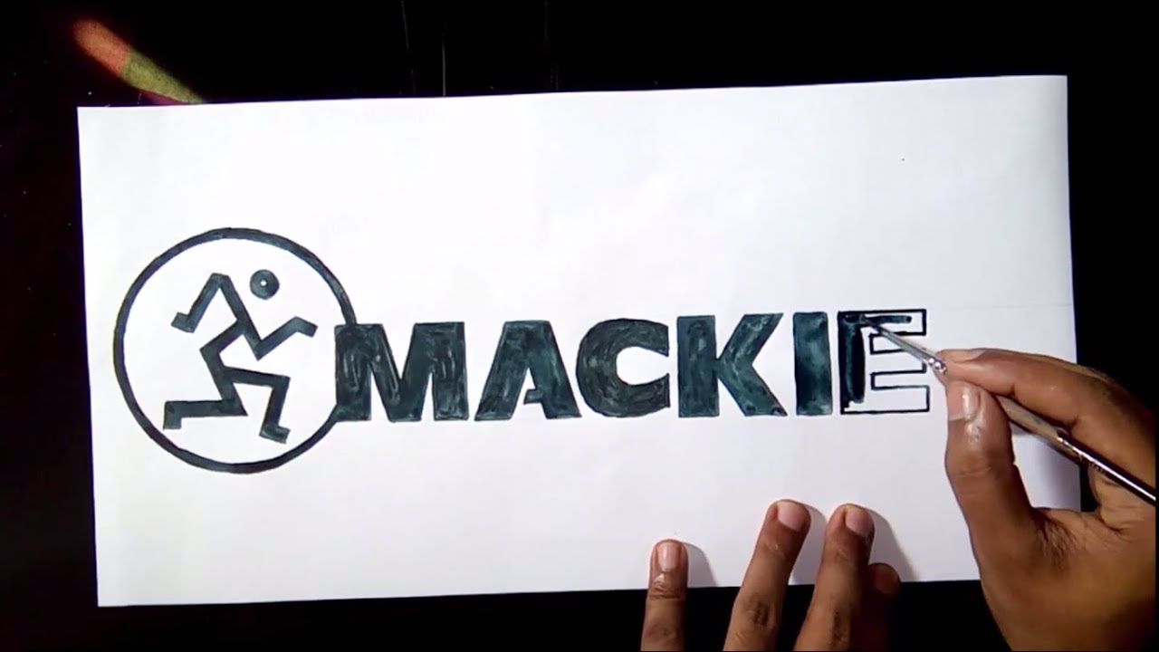 How to draw the Mackie logo - YouTube