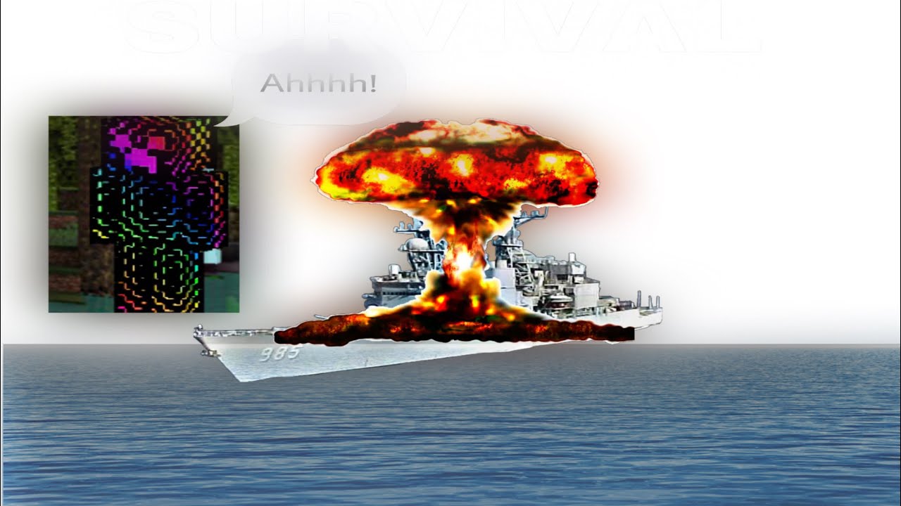 Surviving The Exploding battleship in Minecraft - YouTube