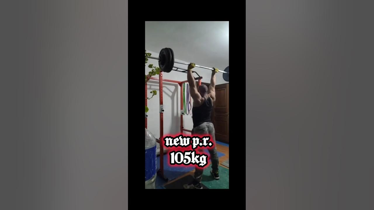 OHP 105kg OHP - YouTube