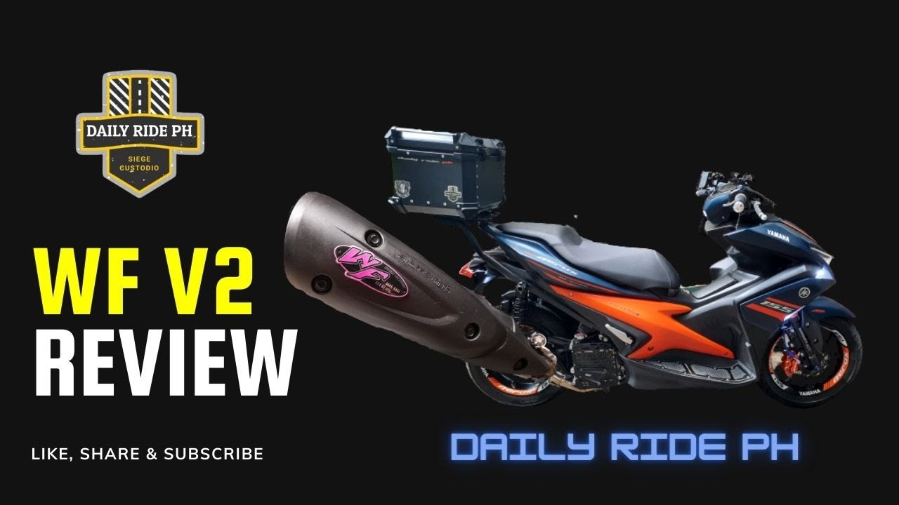 WF Power pipe V2 for YAMAHA AEROX 155 - YouTube