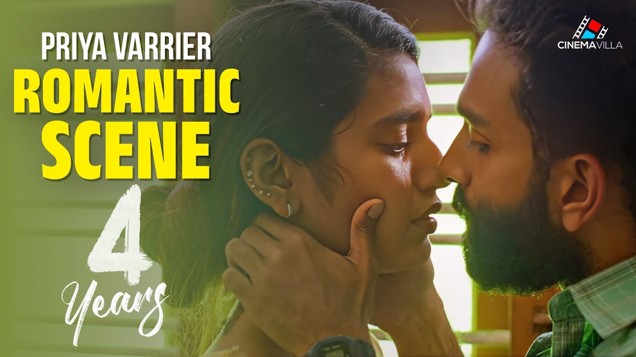 Best Romantic Scene | Priya Varrier & Sarjano Khalid | 4 Years ...