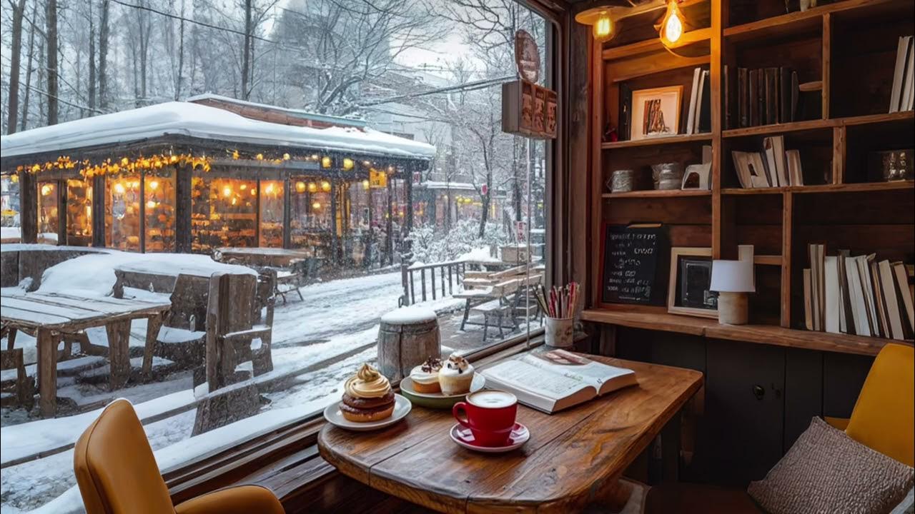 2 Hour Cozy Winter Cafe Vibes to Study - YouTube
