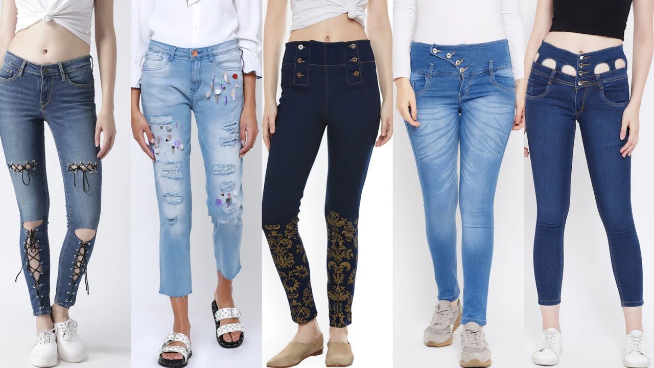 Very Stylish and Designer Jeans Design Ideas|Jeans Design for Girls ...