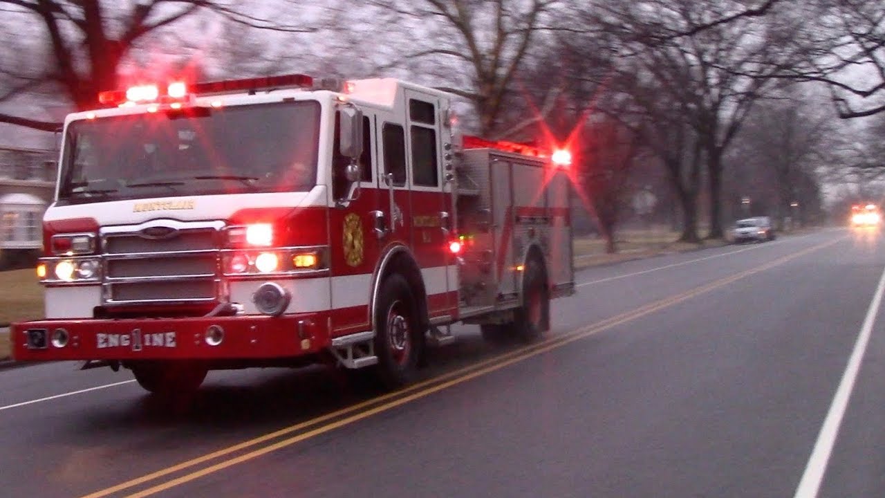 Montclair Fire Department Engine 1 And Truck 1 Responding 2-11-18 - YouTube