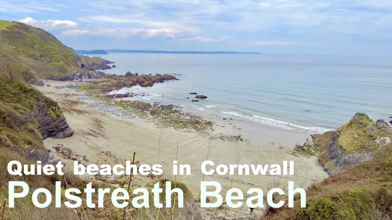 Discovering Polstreath Beach and Steps near Mevagissey, Cornwall April ...
