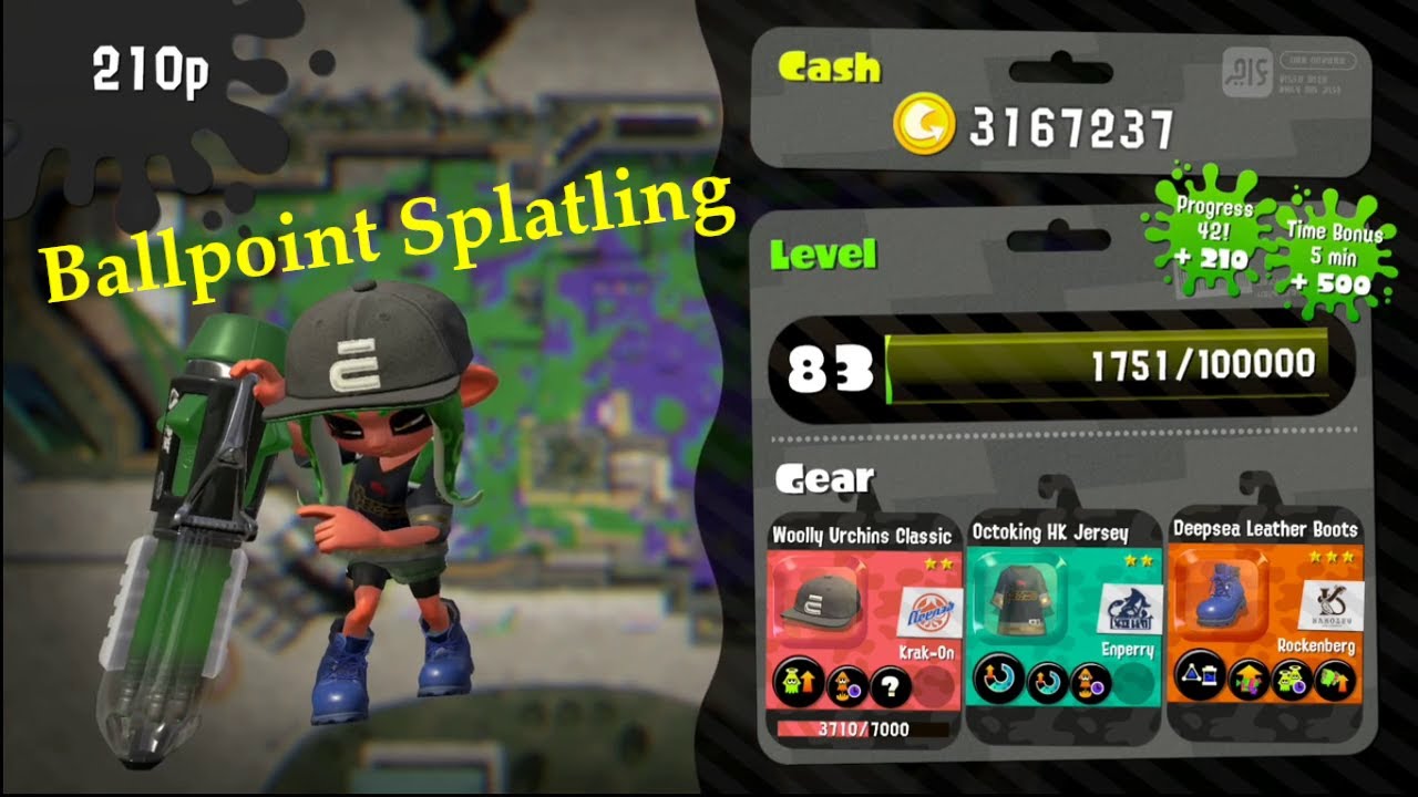 Splatoon 2 Weapon Fun Ballpoint Splatling - YouTube