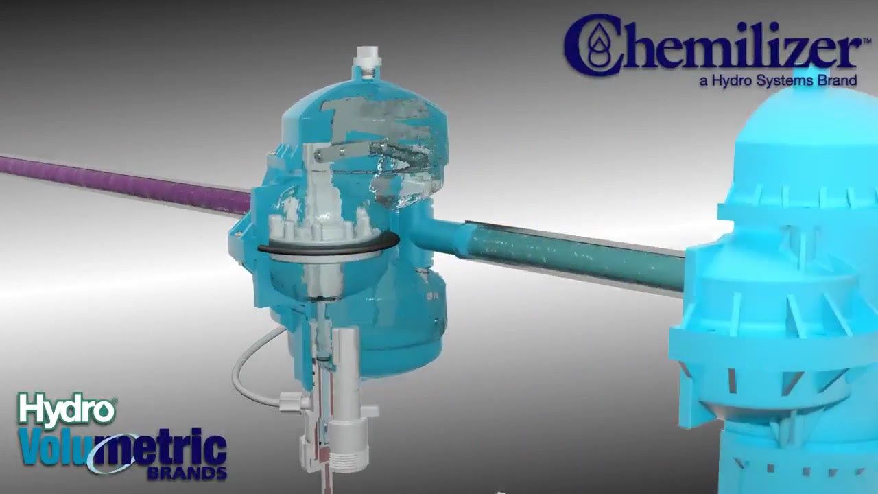 Hydro Systems - Chemilizer Diaphragm Pump 3D Animation - YouTube