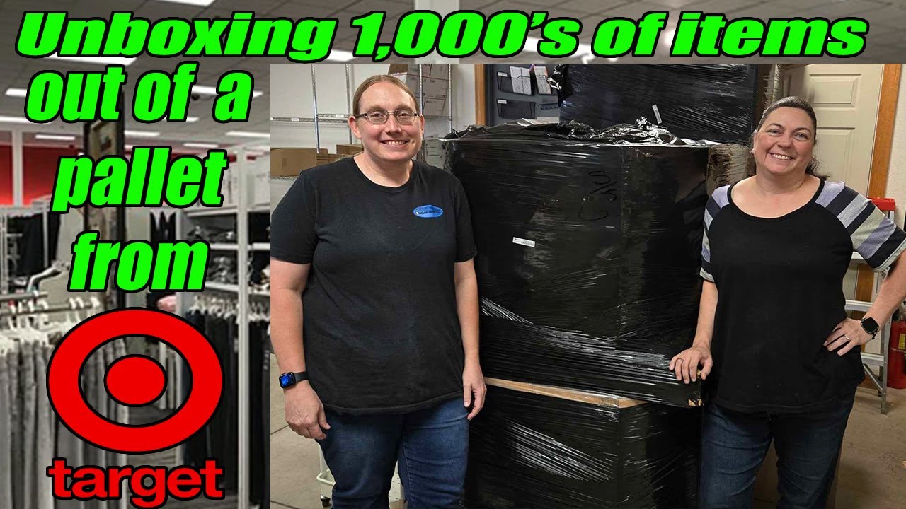 Unboxing 1,000's of items out of a Pallet from Target. They are master ...