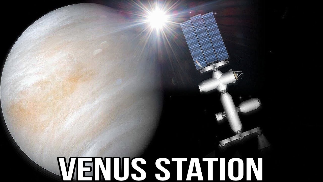 Launching a space station to Venus orbit in SFS Spaceflight simulator ...