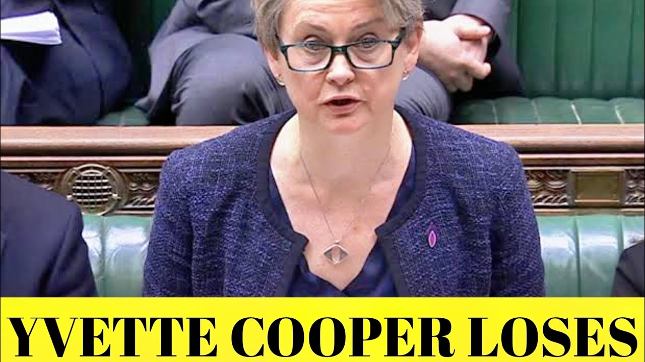: Yvette Cooper Loses Her Cool During Parliamentary Grilling on ...