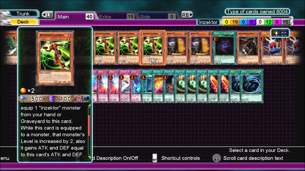 Yu-Gi-Oh Millennium Duels Expert Mode Gameplay - Inzektor Deck Recipe & Deck Profile - YouTube
