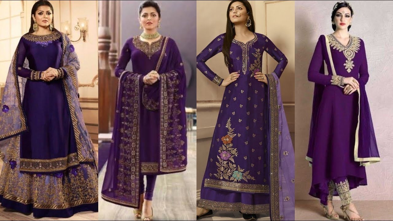 Purple Colour Combination Dresses And Contrast Ideas||Magenta and ...