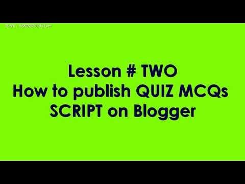 How to Publish JavaScript Quiz On blogger site | Syedies Programming ...
