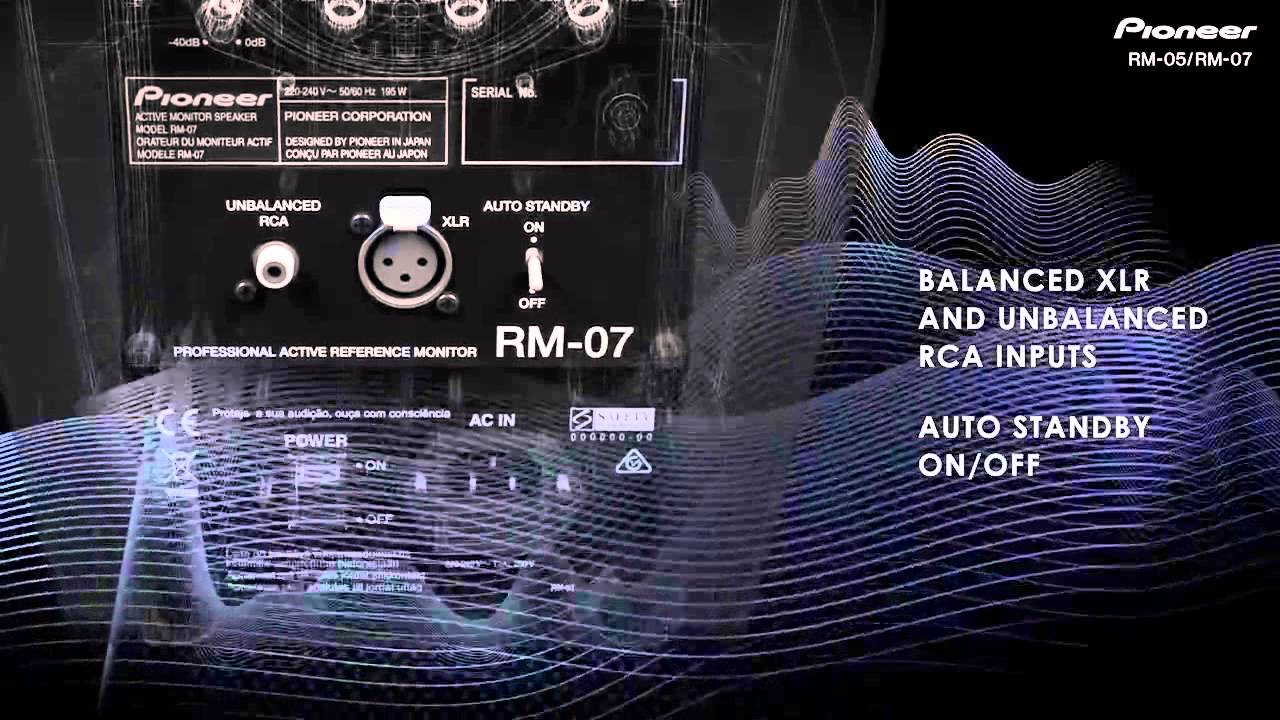 Pioneer RM 05 07 (RM Series coaxial active monitor speakers for the ...