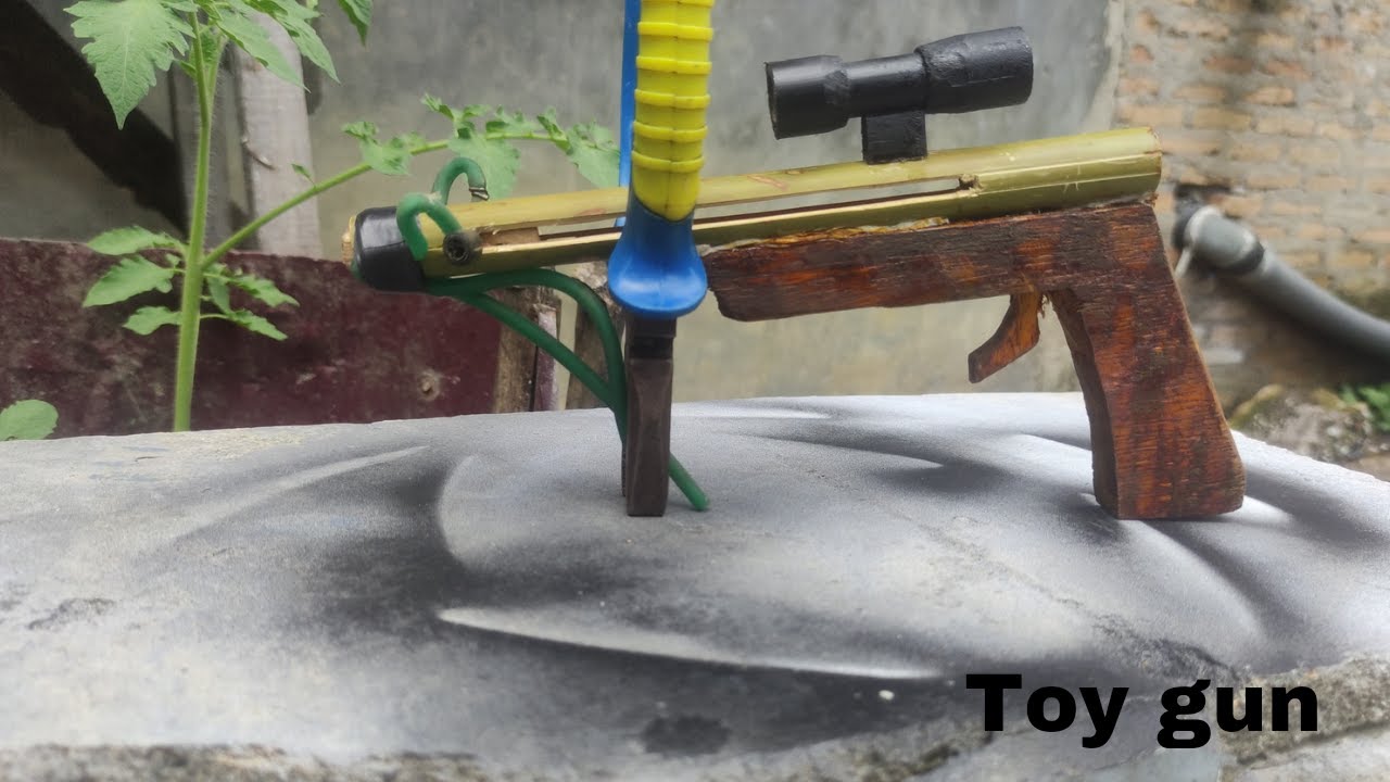 reminiscing childhood how to make a bamboo toy gun - YouTube