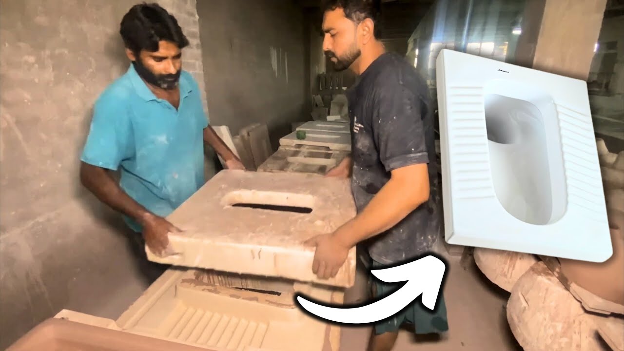 How to Indian Toilet FLUSH Commode Seat are made in Factory with ...