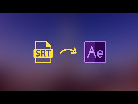 Import SRT Subtitle to After Effects - YouTube