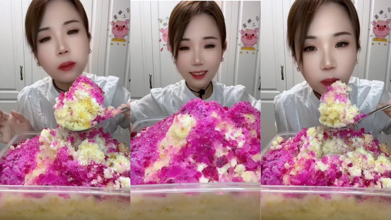 her mixed soft ice eating asmr 1 - YouTube