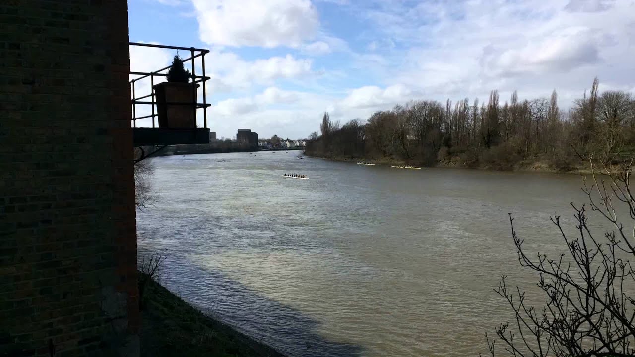 Hammersmith Head of the River Race 2015 - towards Chiswick Bridge ...