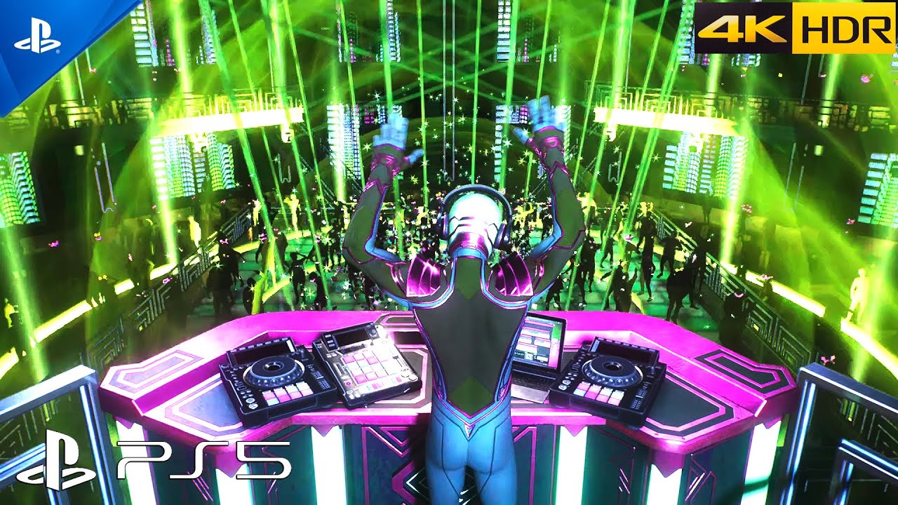 (PS5) Spider-Man 2 - Miles DJ Party Set Club Scene | Ultra Realistic ...