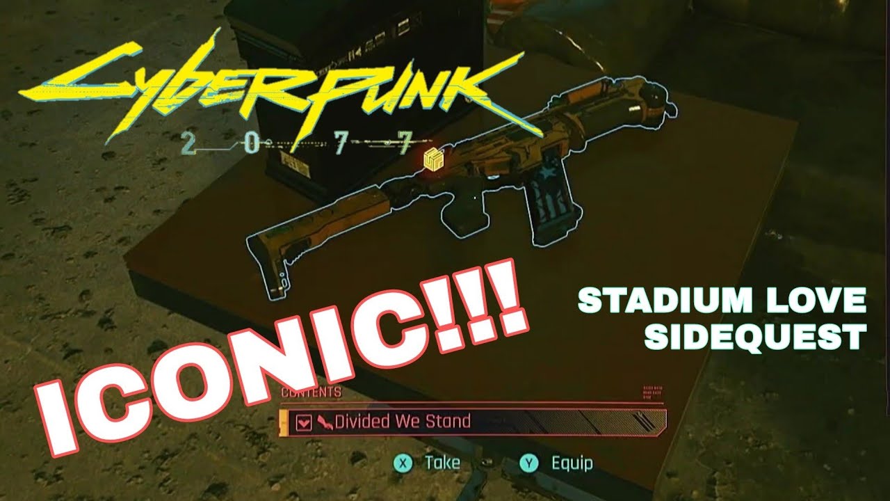 HOW TO acquire "Divided We Stand" Iconic Weapon Stadium Love Sidequest ...
