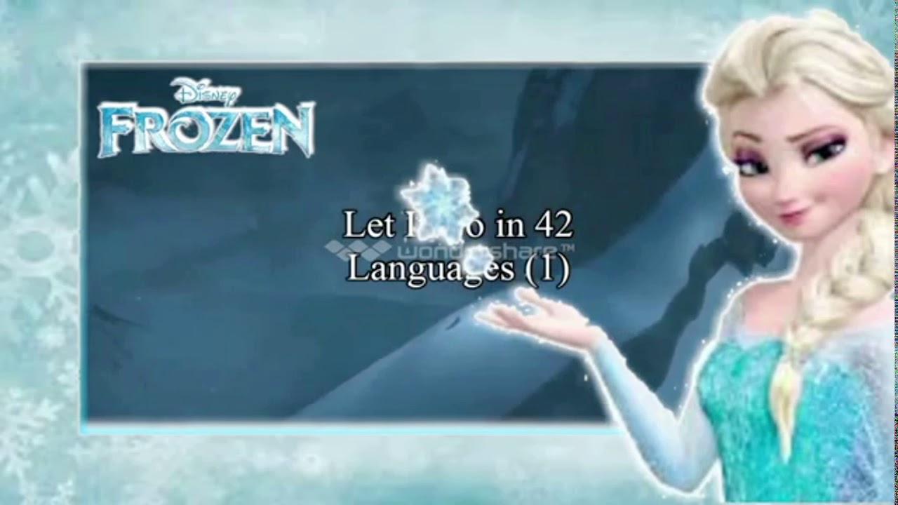 Let it go multilanguage 42 Languages - YouTube