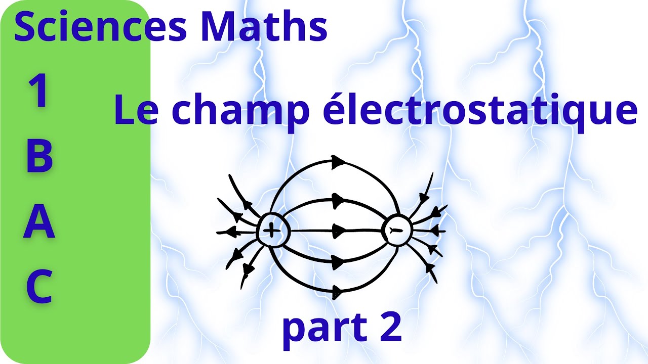 1 bac Sciences Maths cours # champ électrostatique part 2 - YouTube