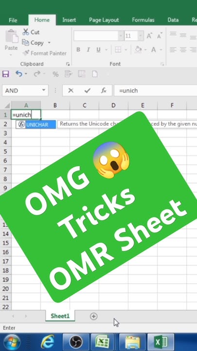 OMG😱 Excel tricks how to create omr sheet #target_digital_india - YouTube