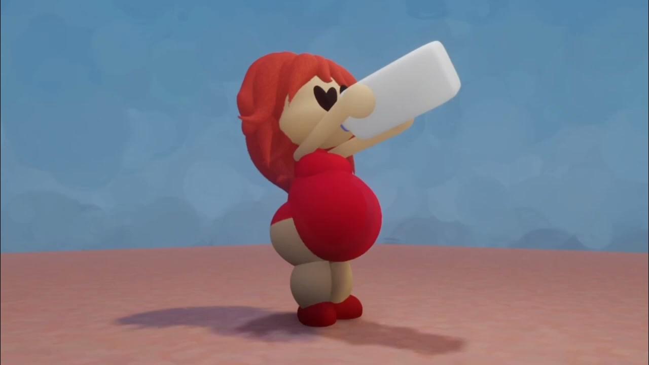 Fnf girlfriend belly expansion - YouTube