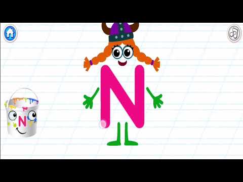 N HARFİ ÖĞRENİYORUM - EĞLENCELİ OKUL ÖNCESİ ALFABE EĞİTİMİ
