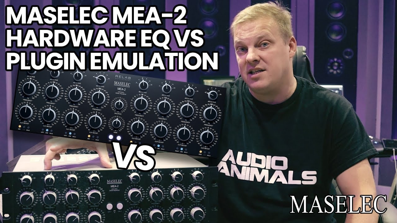 Maselec MEA-2 Hardware EQ VS Plugin Emulation (Relab Development) - YouTube