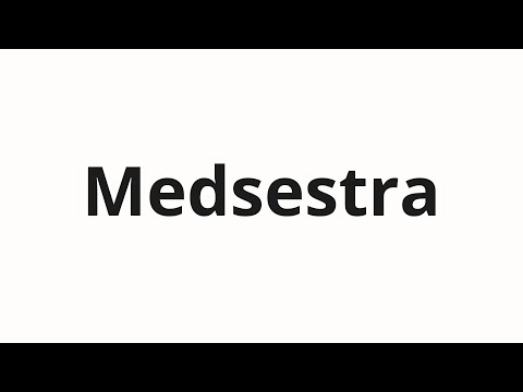 How to pronounce Medsestra | Медсестра (Nurse in Russian)